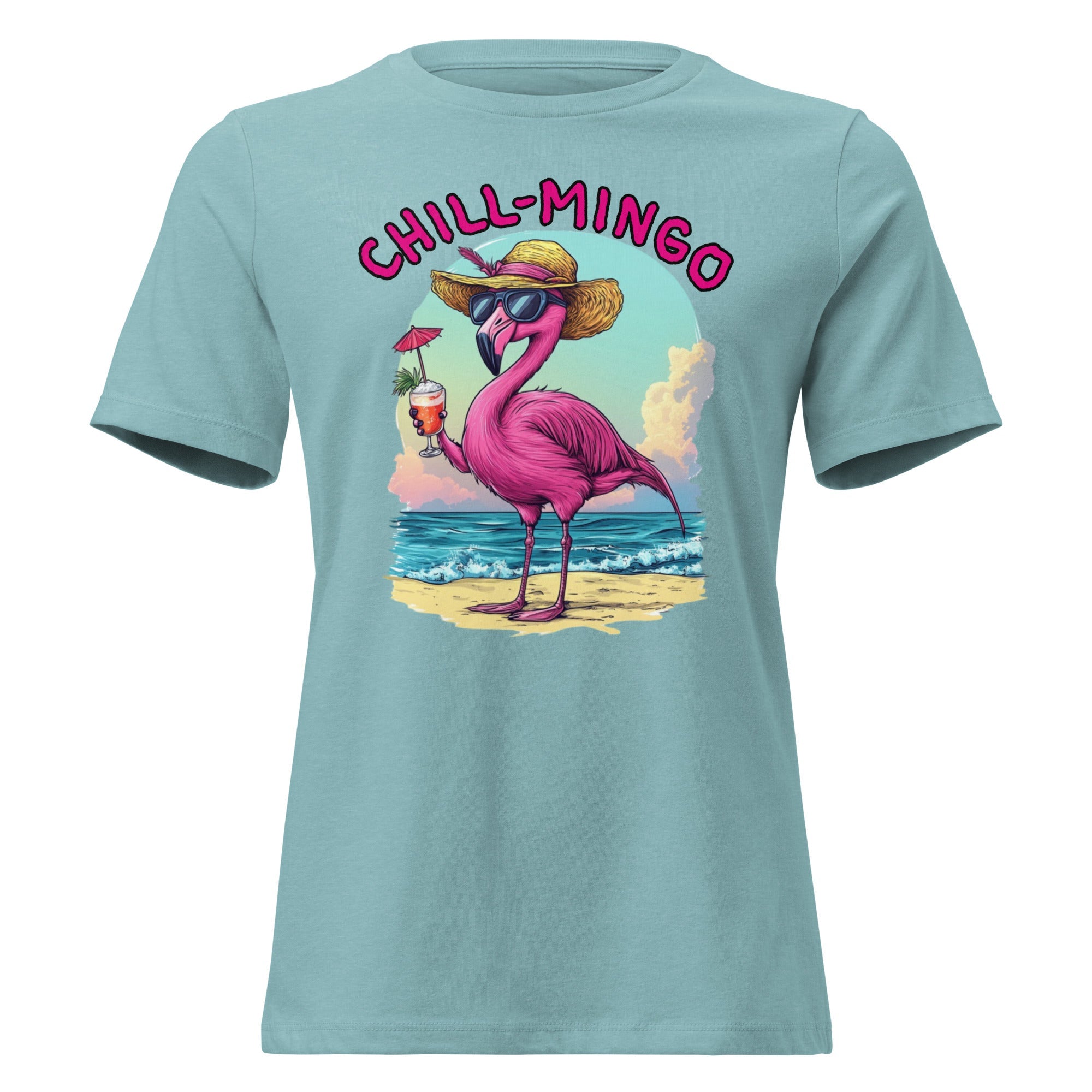 Flamingo Chill-Mingo Women's T-Shirt - Ruppy's Creations Flamingo Chill-Mingo Women's T-Shirt - Ruppy's Creations