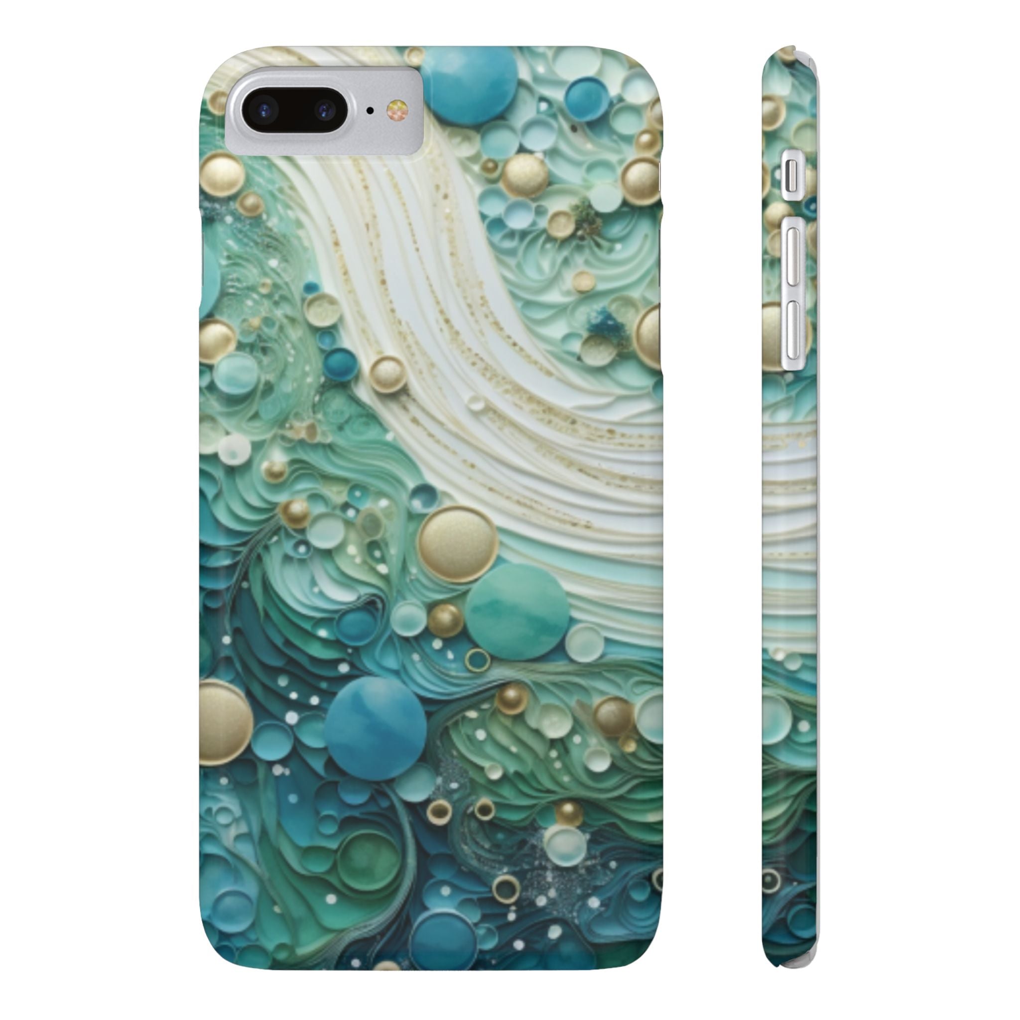 Seafoam Bubbles Slim Case iphone - Ruppy's Creations